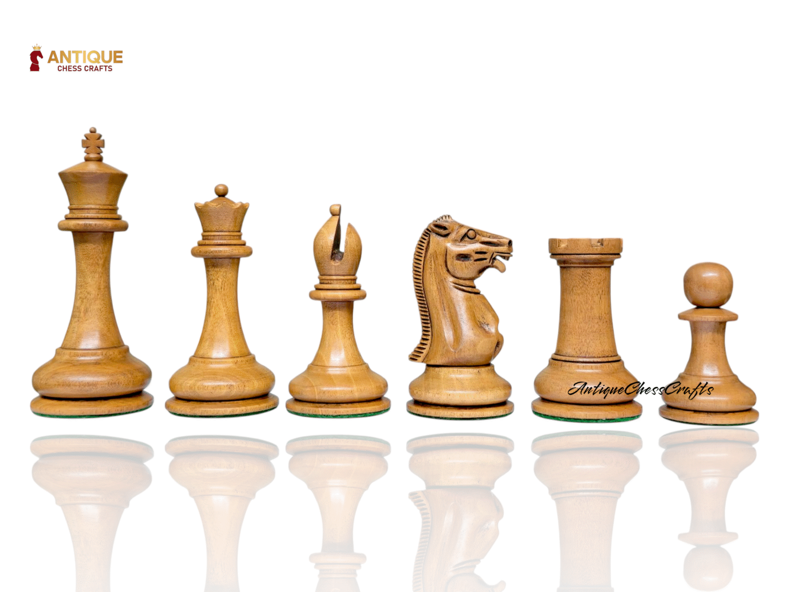 Morphy cooke 4.4″ Reproduction 1849 Distressed Antique Chess set in ...