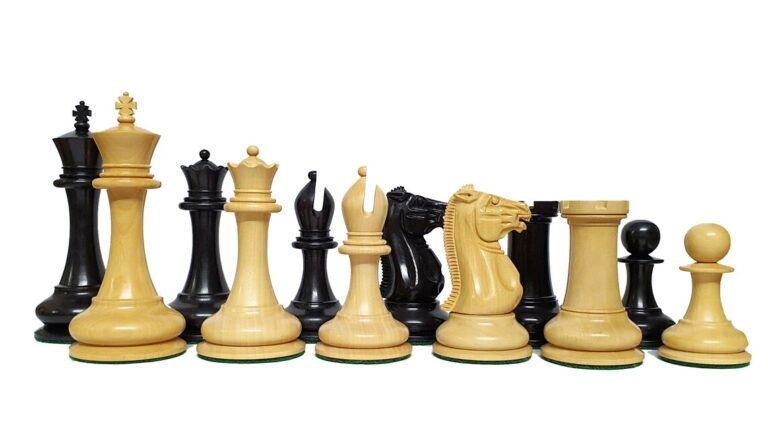 Morphy Cooke 4.5″ Reproduction circa 1849 Non-Antiqued Chess Set in ...